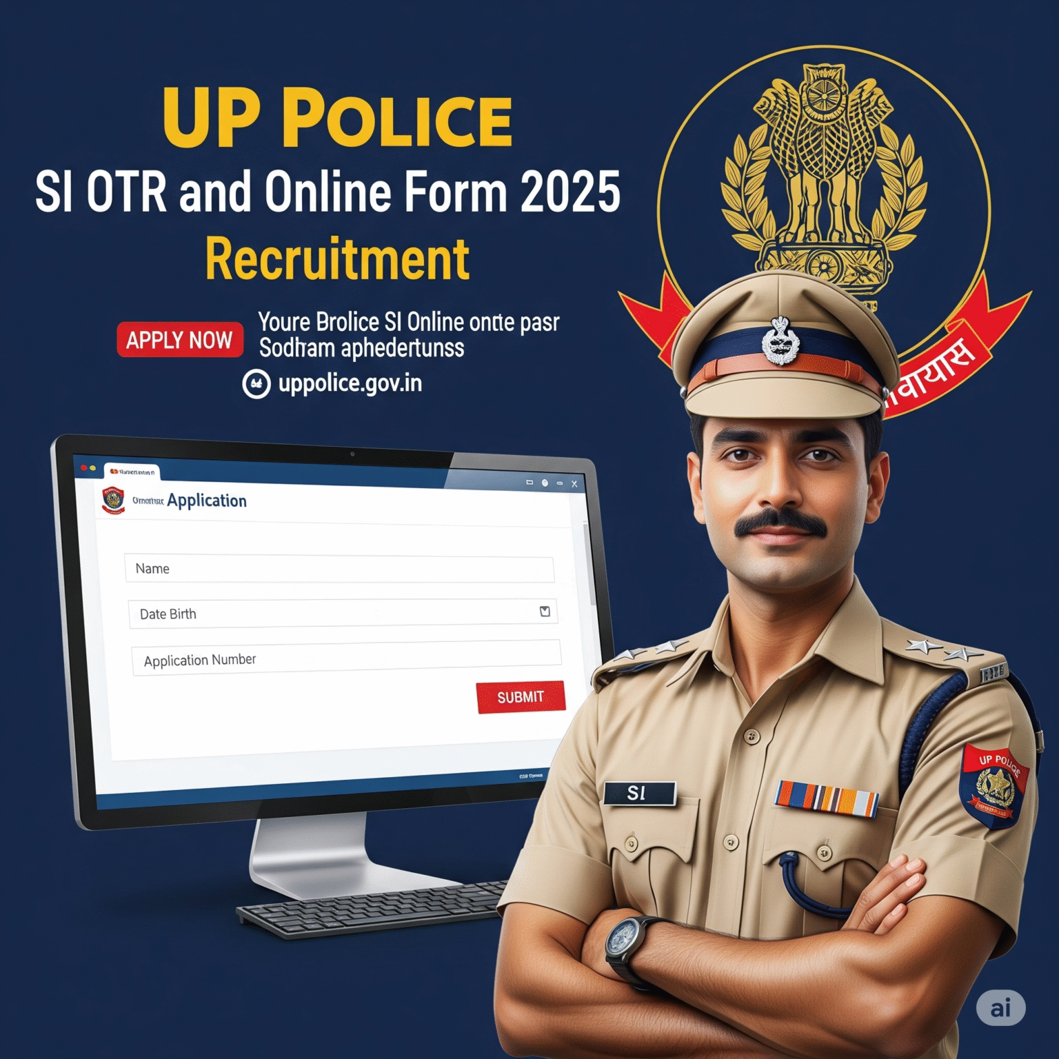 UP Police SI OTR Registration And Online Form 2025